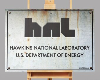 Hawkins Lab Sign - Etsy