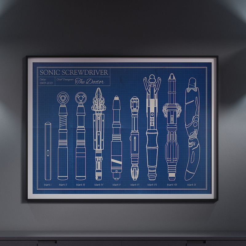 Sonic Screwdriver Poster - Etsy