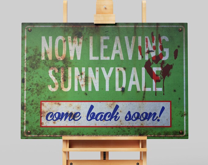 Buffy the Vampire Slayer Inspired Leaving Sunnydale Sign Art Print - Etsy