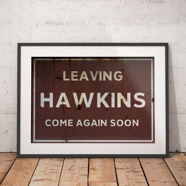 Welcome to Hawkins Sign - Etsy
