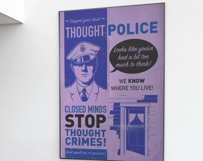 Map of the World George Orwell 1984 Vintage Style Map A3 | Etsy