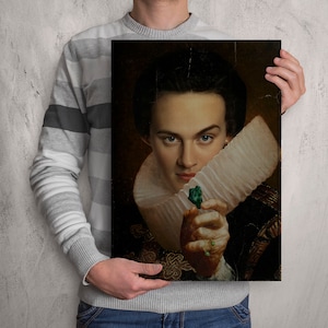 Blackadder II Inspired Lord Percy Oil Portrait Purest Green A1 A2 A3 A4 ...