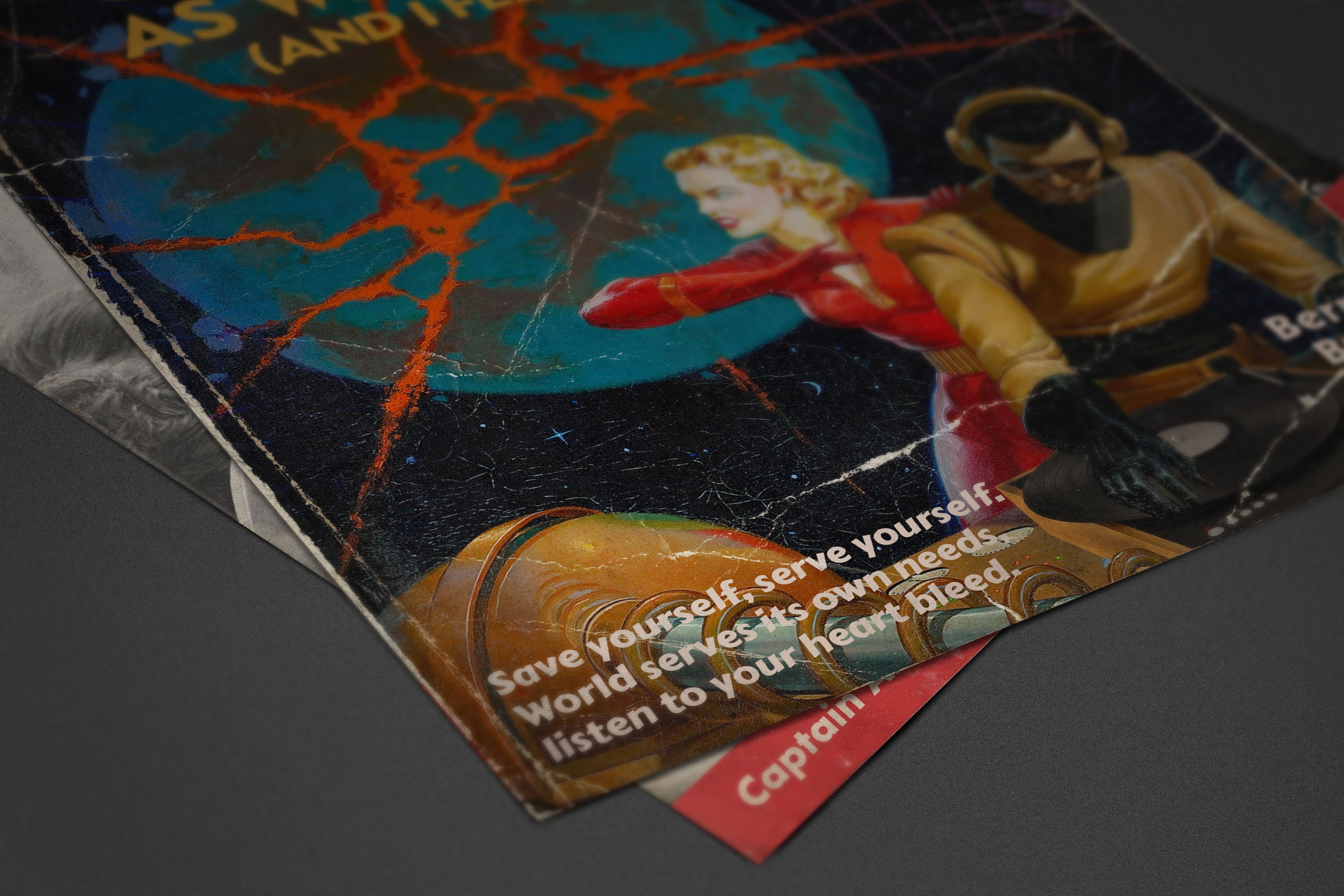 REM Inspired Vintage Pulp Book Cover It's the End of the - Etsy