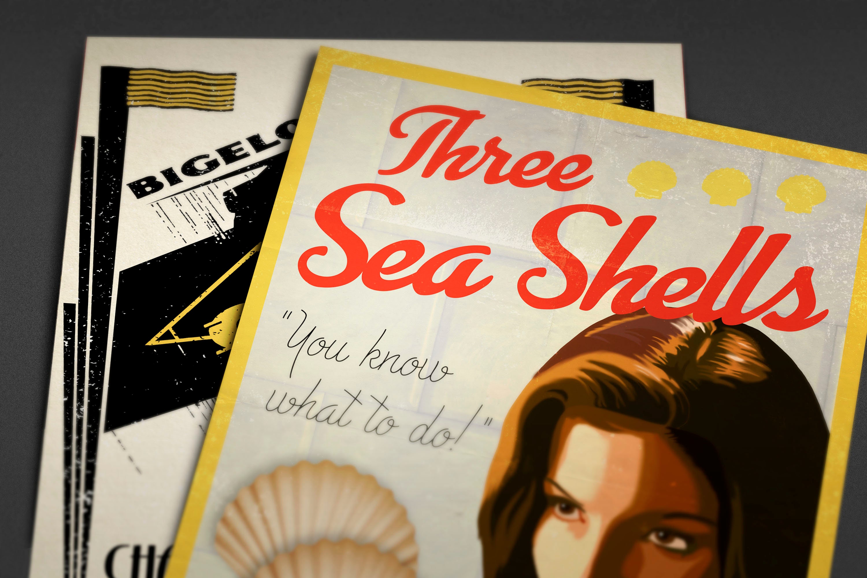 Demolition Man Inspired Sandra Bullock Three Sea Shells A4 | Etsy UK