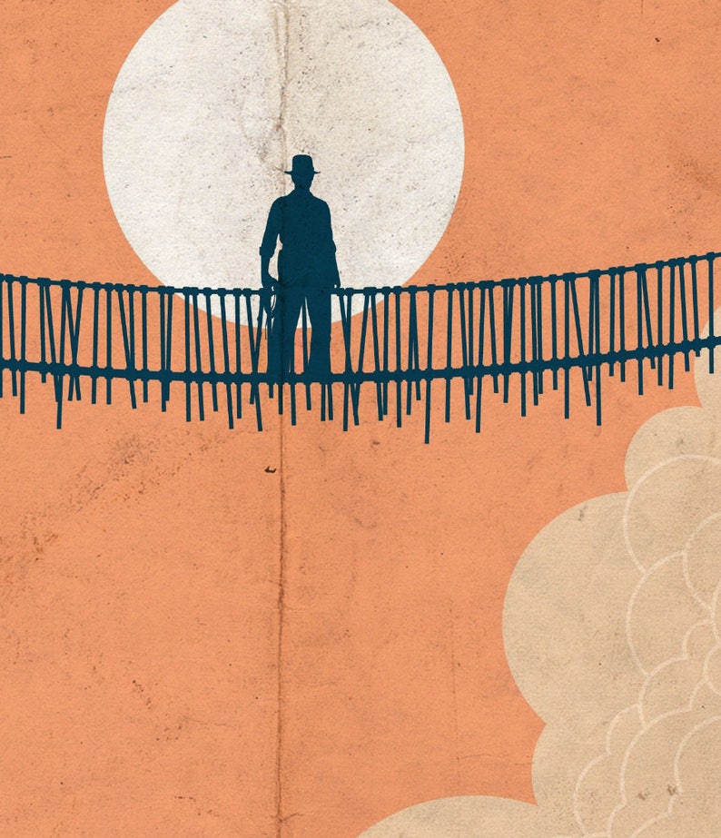 Retro Indiana Jones Temple of Doom Inspired Rope Bridge | Etsy