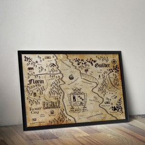 The Princess Bride Story Map Art Print: William Goldman & Rob Reiner ...