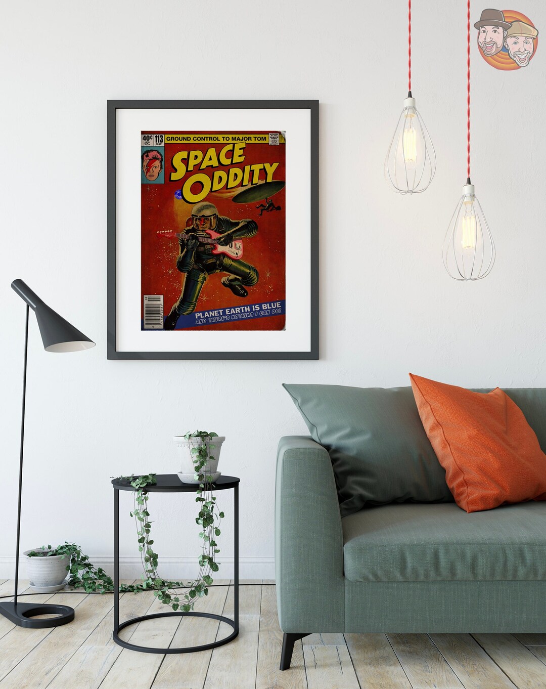 David Bowie 'space Oddity' Comic Book Cover Art Print - Etsy