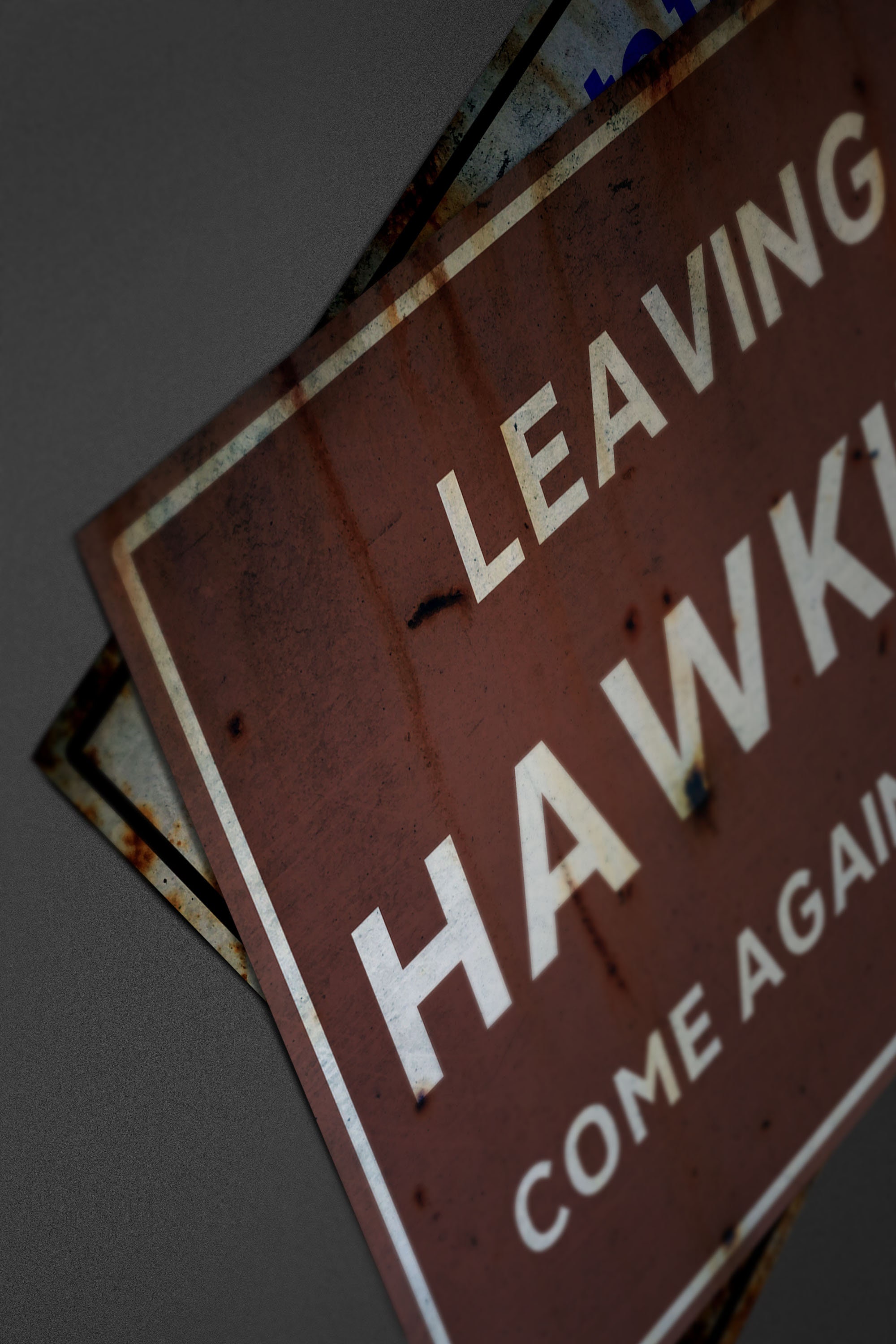 Stranger Things Leaving Hawkins Sign Art Print - Prop Replica - Etsy