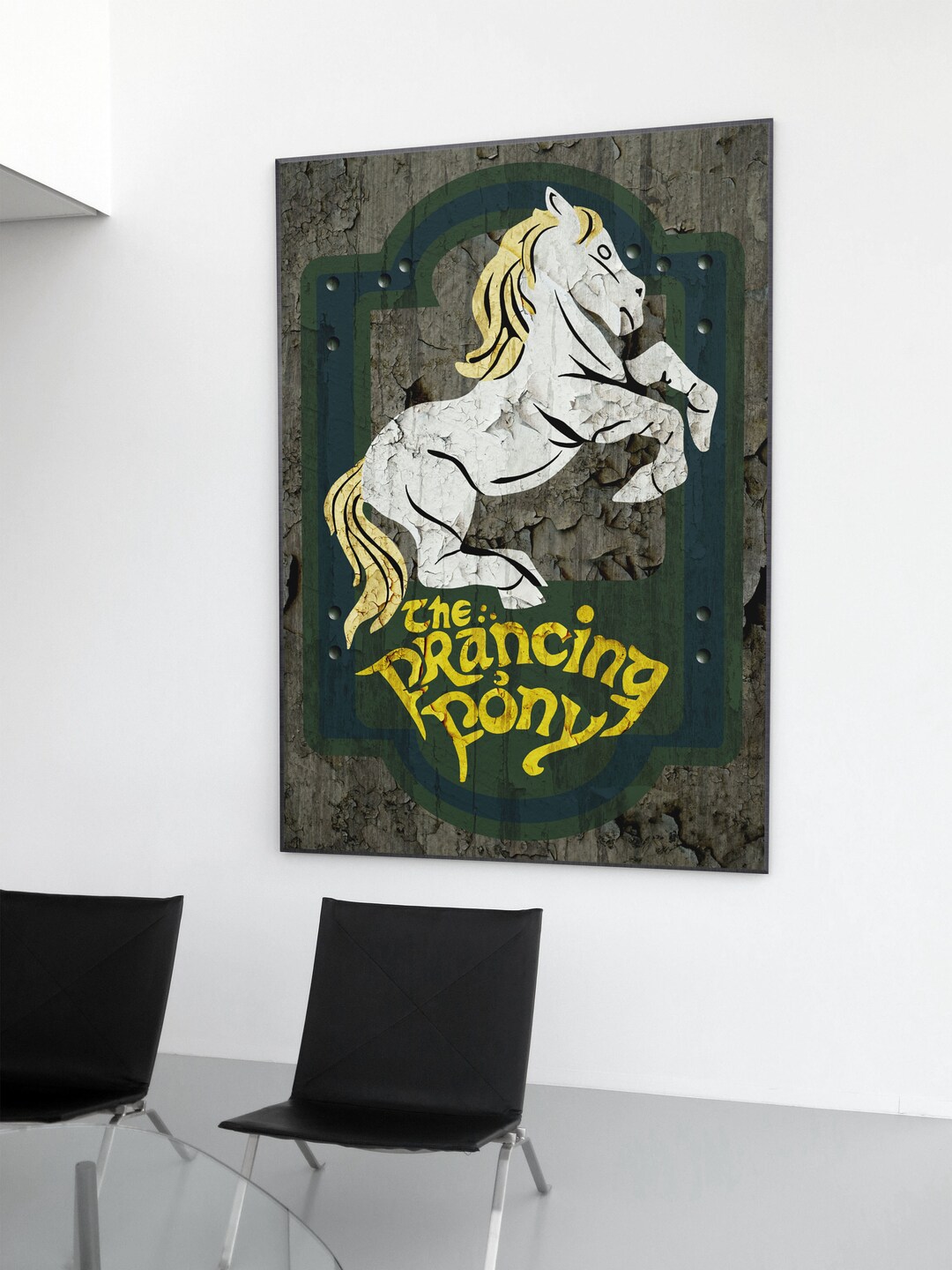 Prancing Pony Pub Sign Art Print: Middle Earth Decor - Etsy
