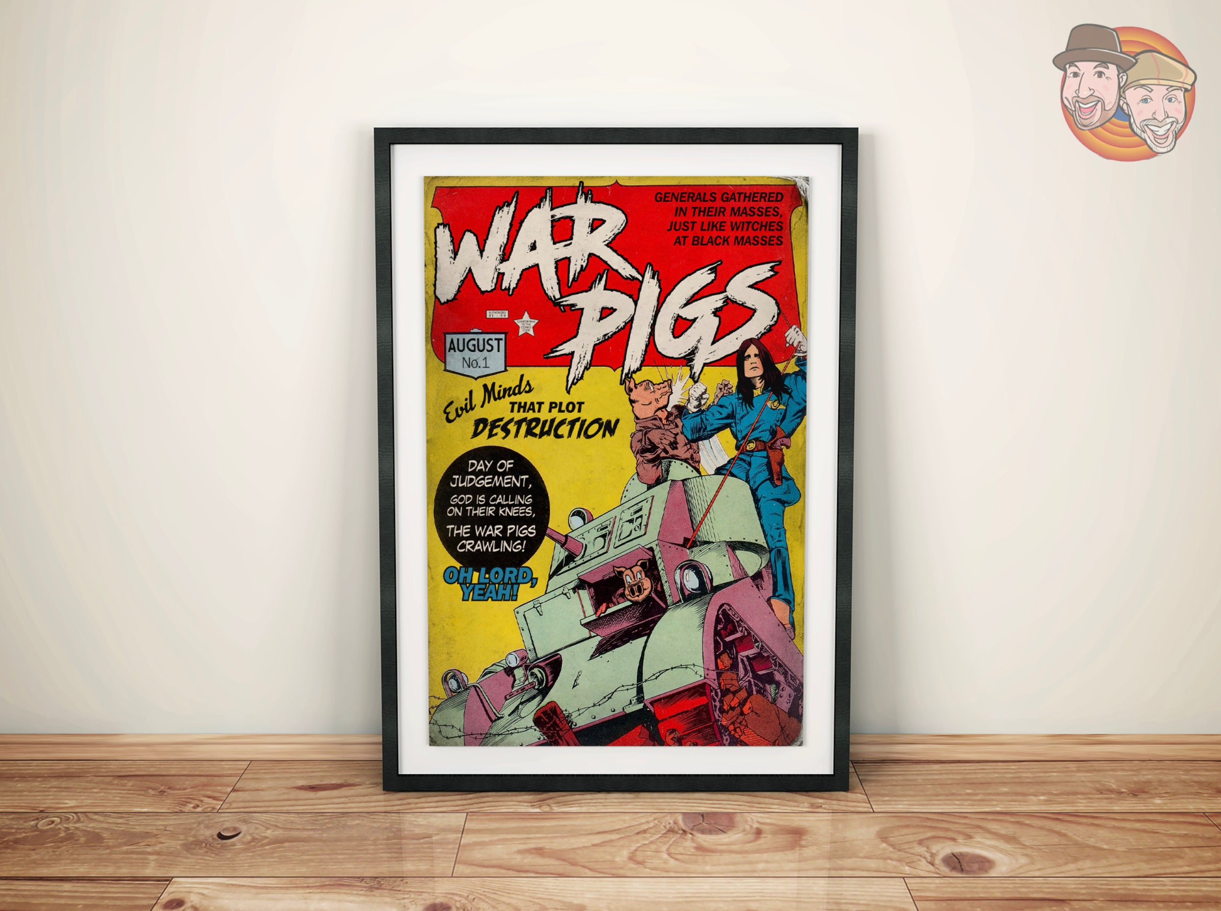 Black Sabbath Inspired Vintage Pulp Comic Book Cover Poster sold by ...