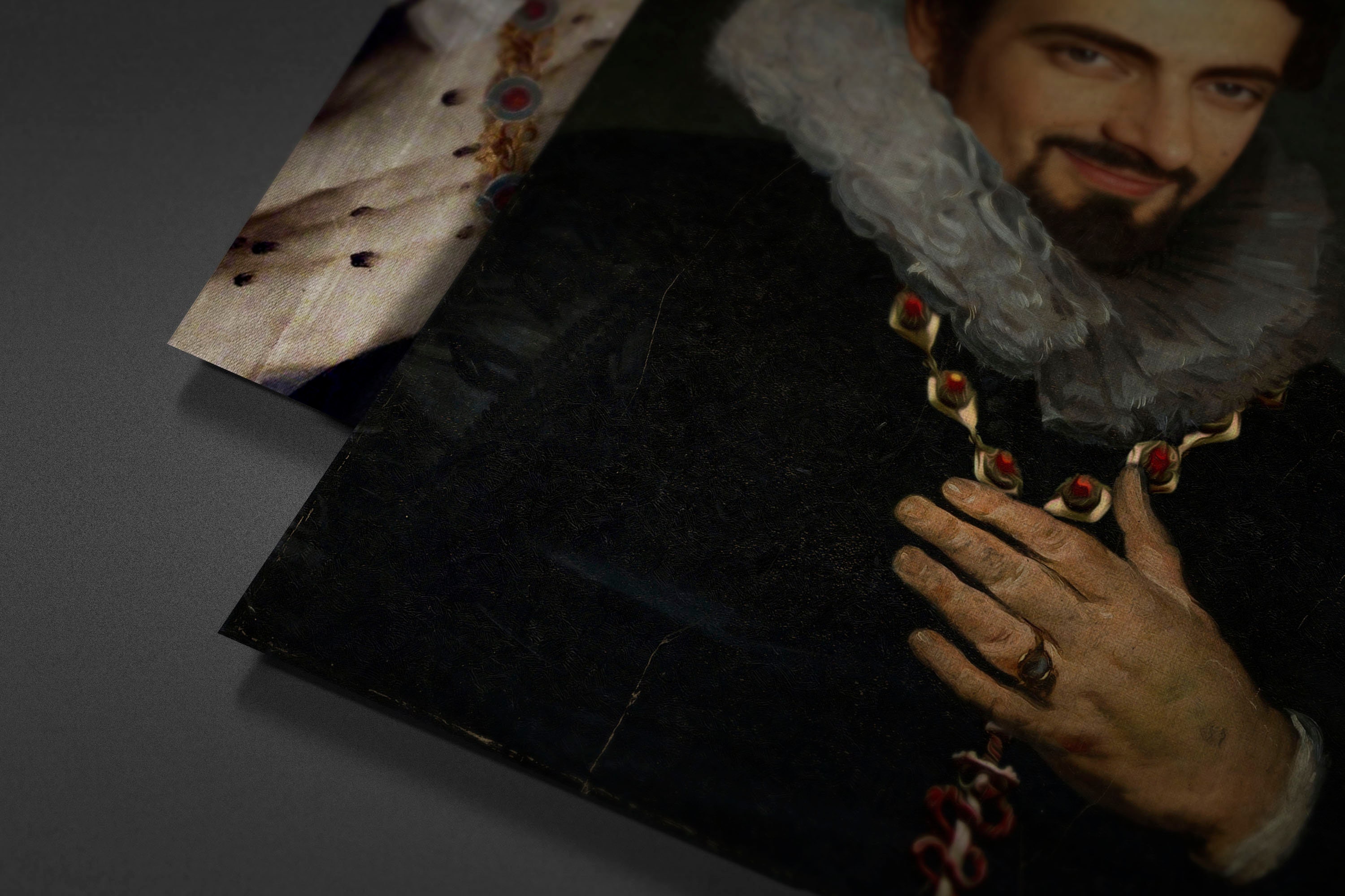 Blackadder II Inspired - Edmund Blackadder Oil Portrait - A1 A2 A3 A4 ...