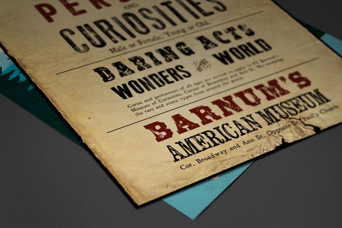 Greatest Showman Inspired PT Barnum Circus Act Movie Prop A4 A3 A2 Art ...