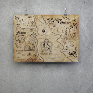 The Princess Bride Story Map Art Print: William Goldman & Rob Reiner ...