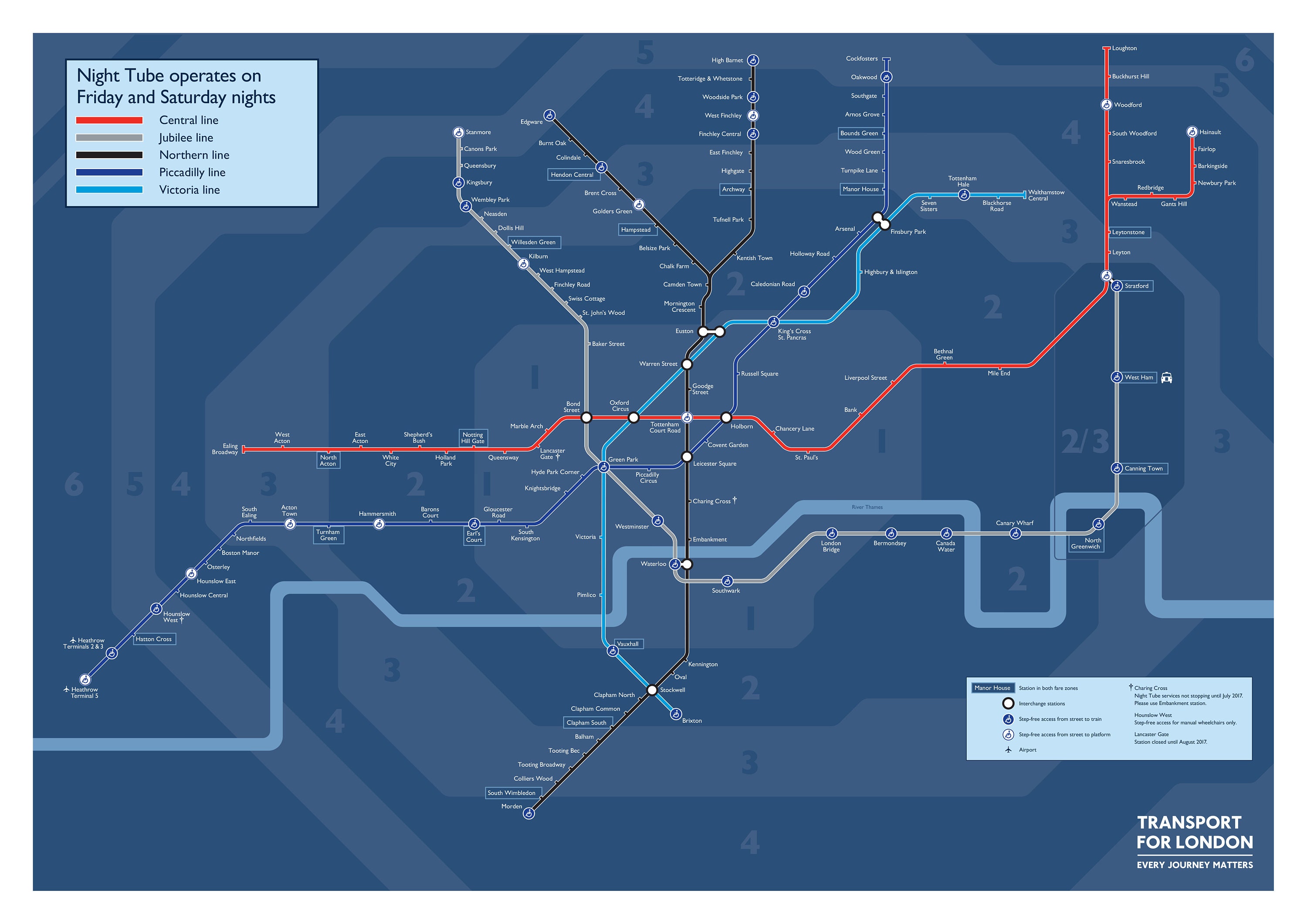 London Underground Night Tube Map as Anagrams A4 A3 A2 A1 A0 | Etsy