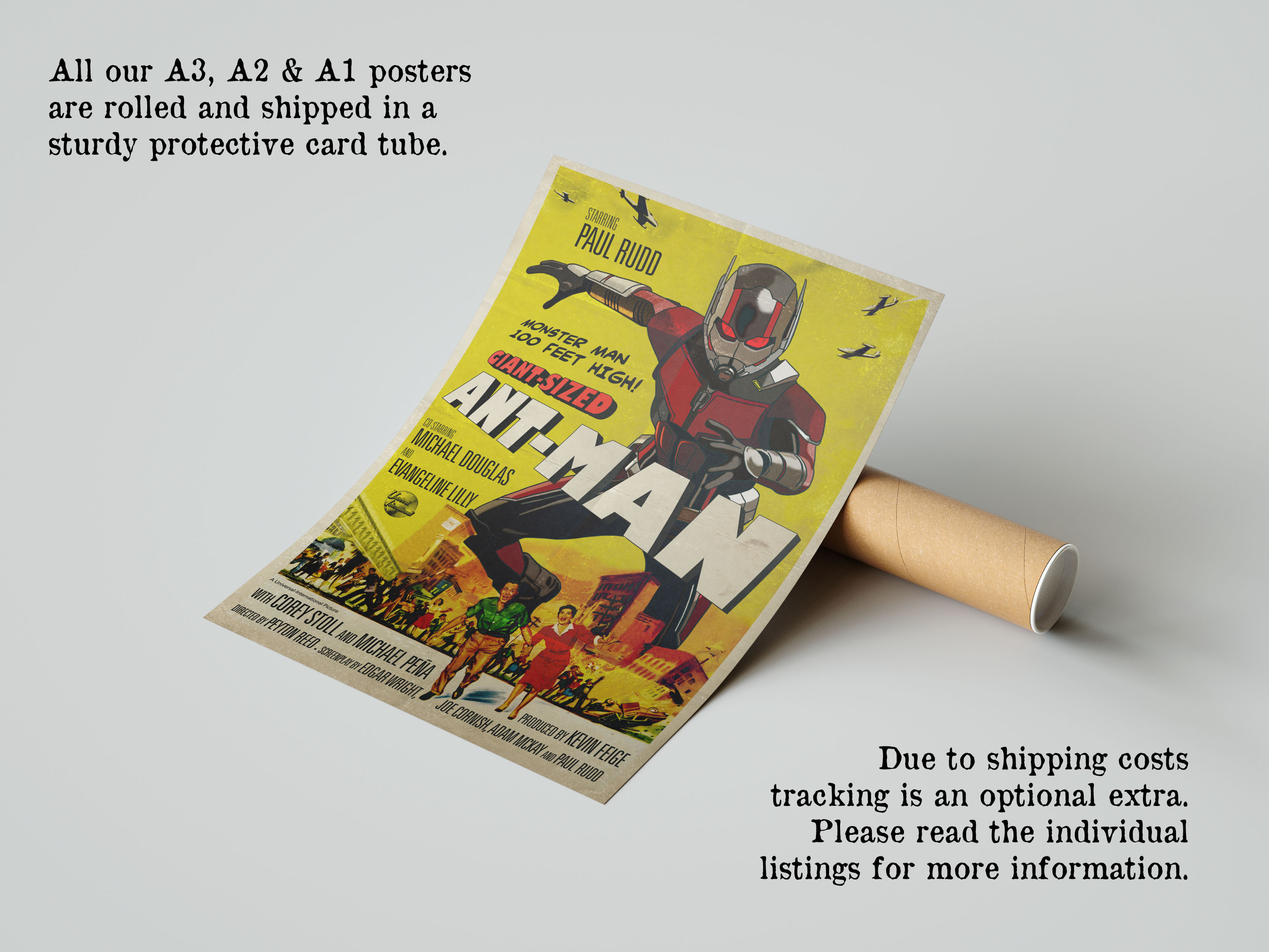 Vintage Style Ant Man Inspired Giant Sized Ant-man A4 A3 - Etsy