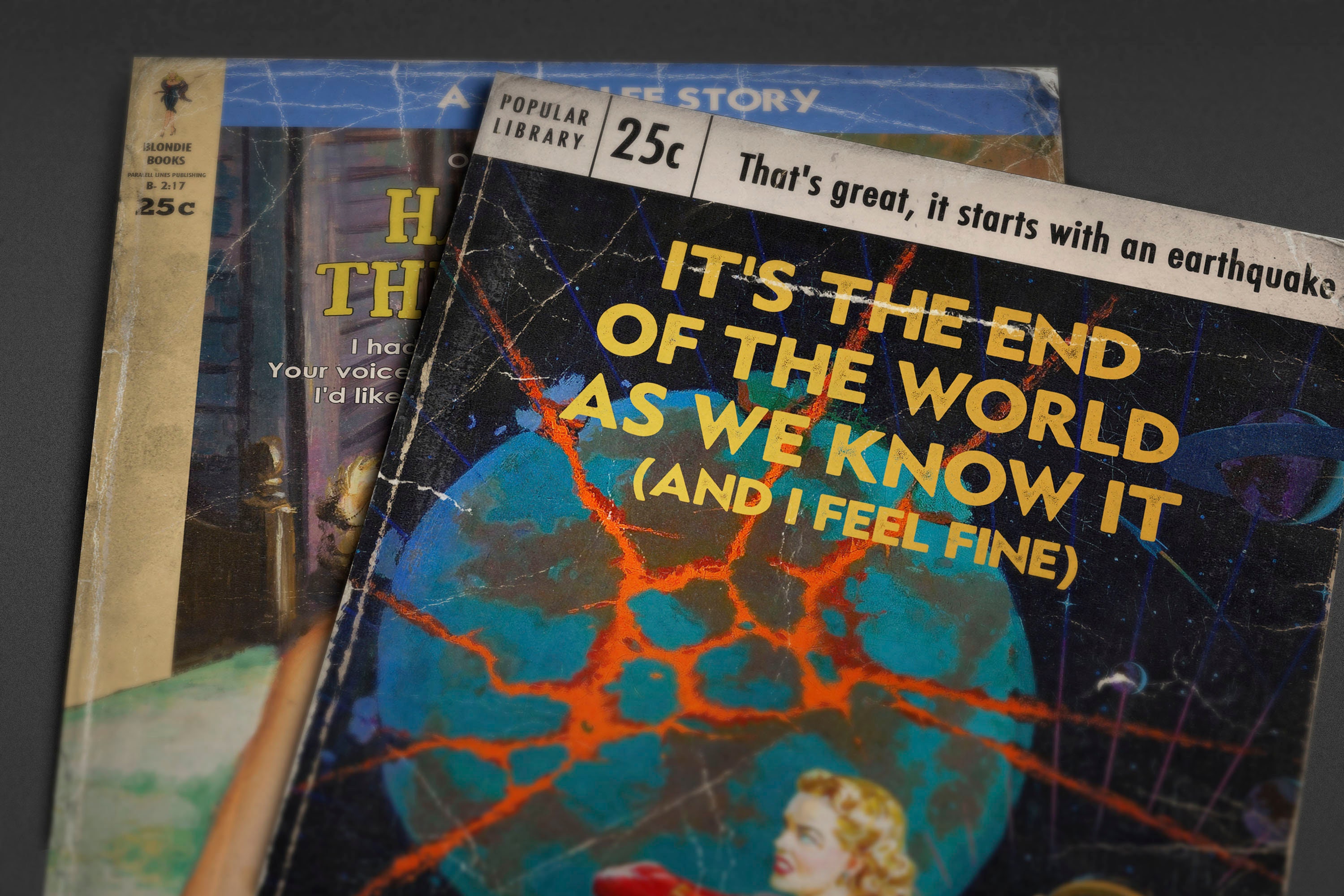 REM Inspired Pulp Book Cover Art Print - Etsy