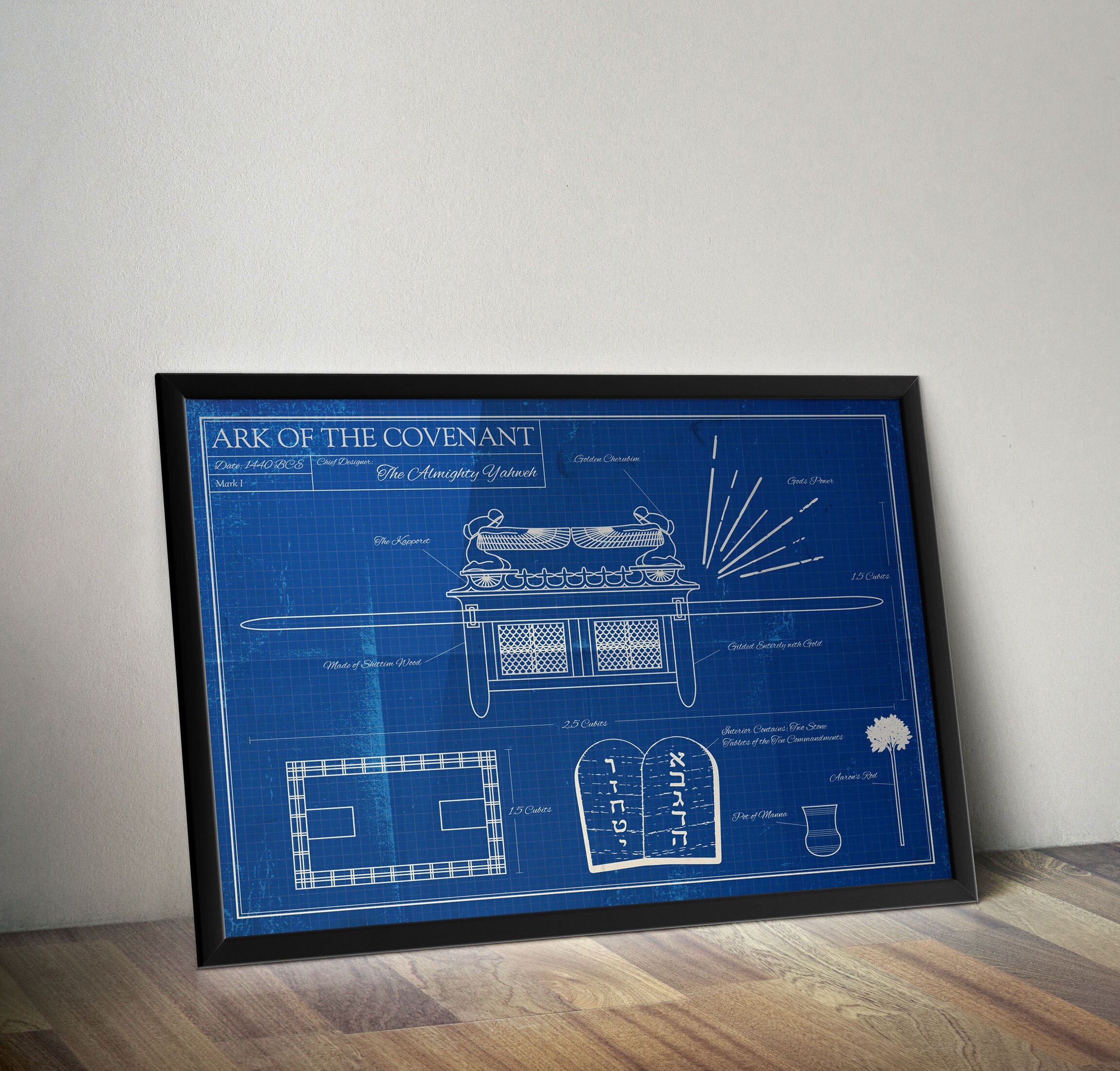 Indiana Jones Ark of the Covenant Blueprint Art Print - Etsy