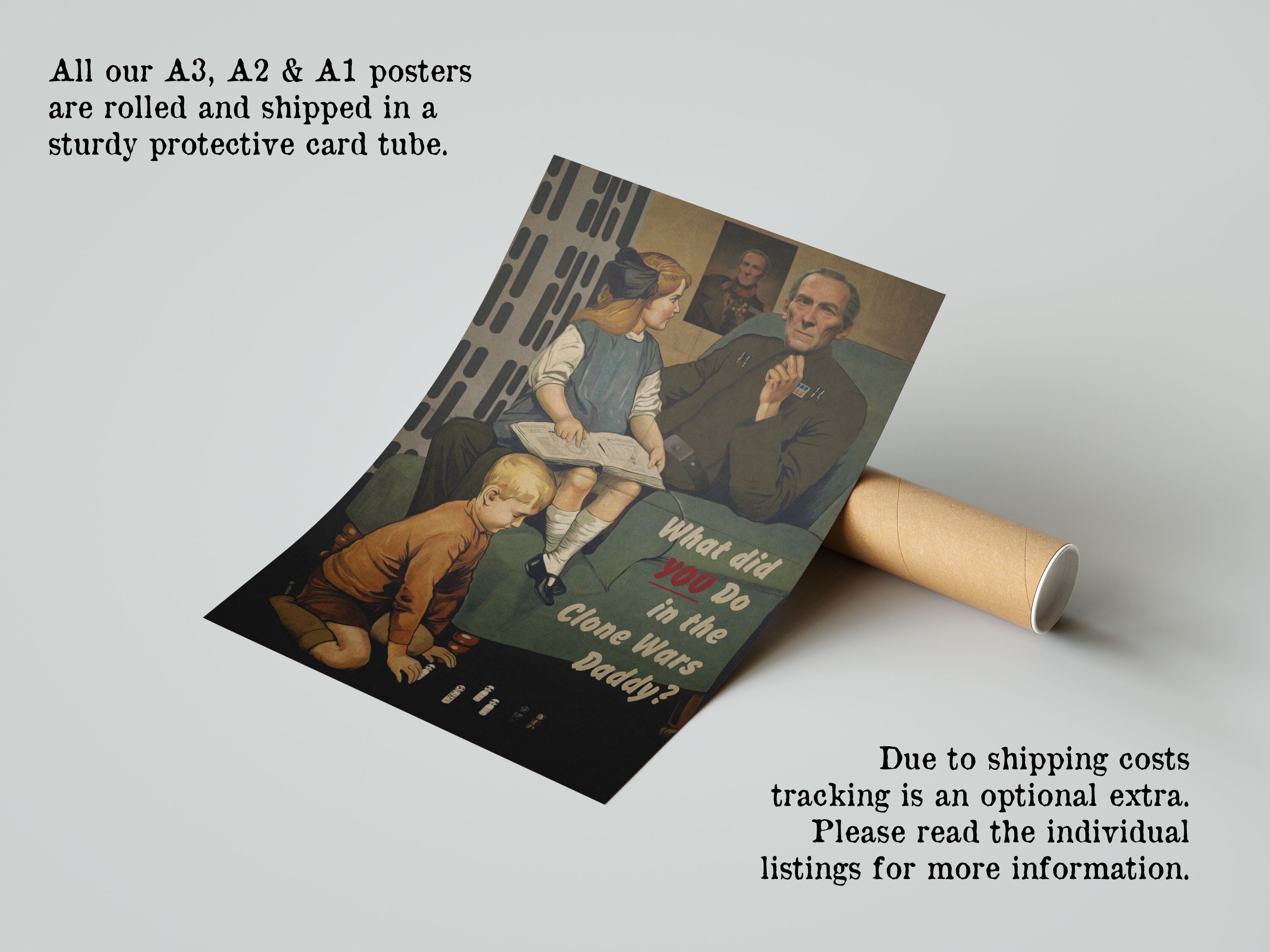 Grand Moff Wilhuff Tarkin Oil Family Painting Portrait What | Etsy