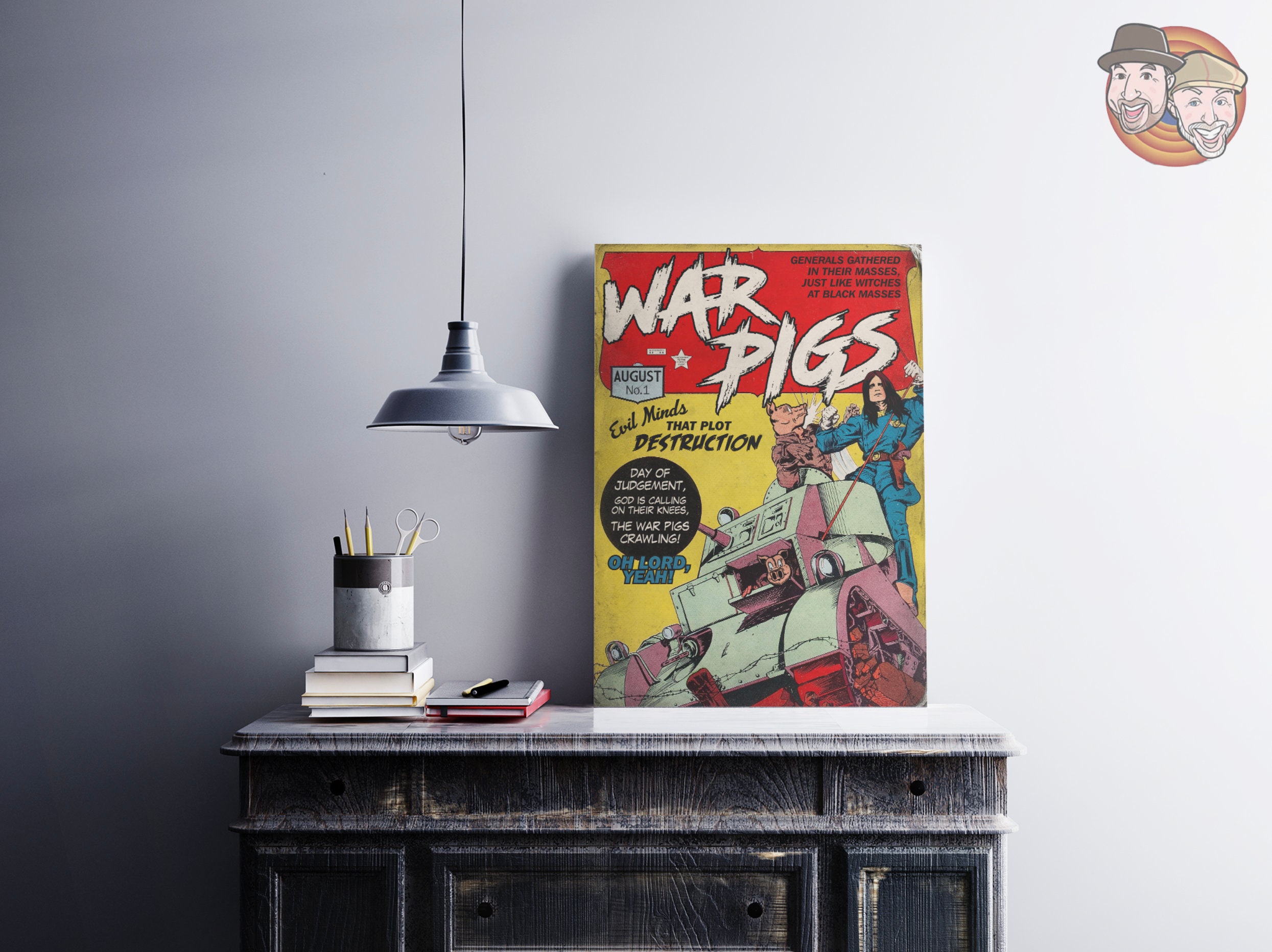 Black Sabbath Inspired Vintage Pulp Comic Book Cover Poster sold by ...