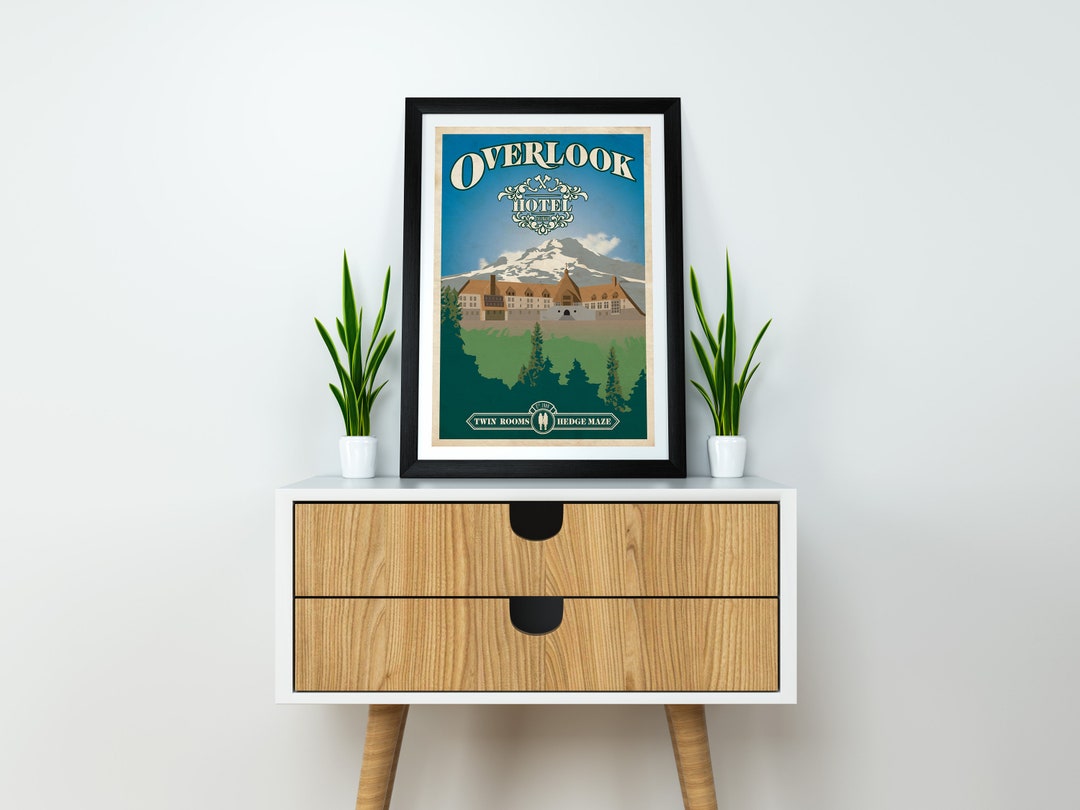 Overlook Hotel Art Print: the Shining Inspired Vintage Travel Poster ...