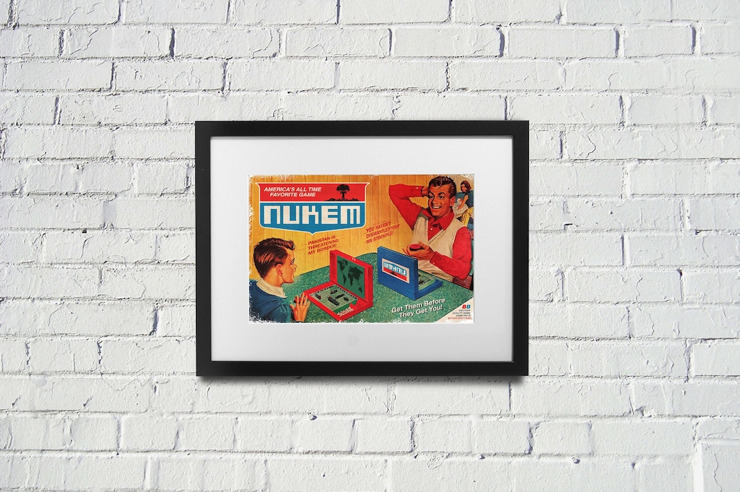 Robocop Inspired Vintage Style Nukem Family Game Movie Prop A4 A3 A2 A1 ...