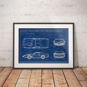 Knight Rider Inspired Knight Industries Two Thousand - KITT Blueprint ...