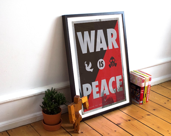 Map of the World George Orwell 1984 Vintage Style Map A3 | Etsy