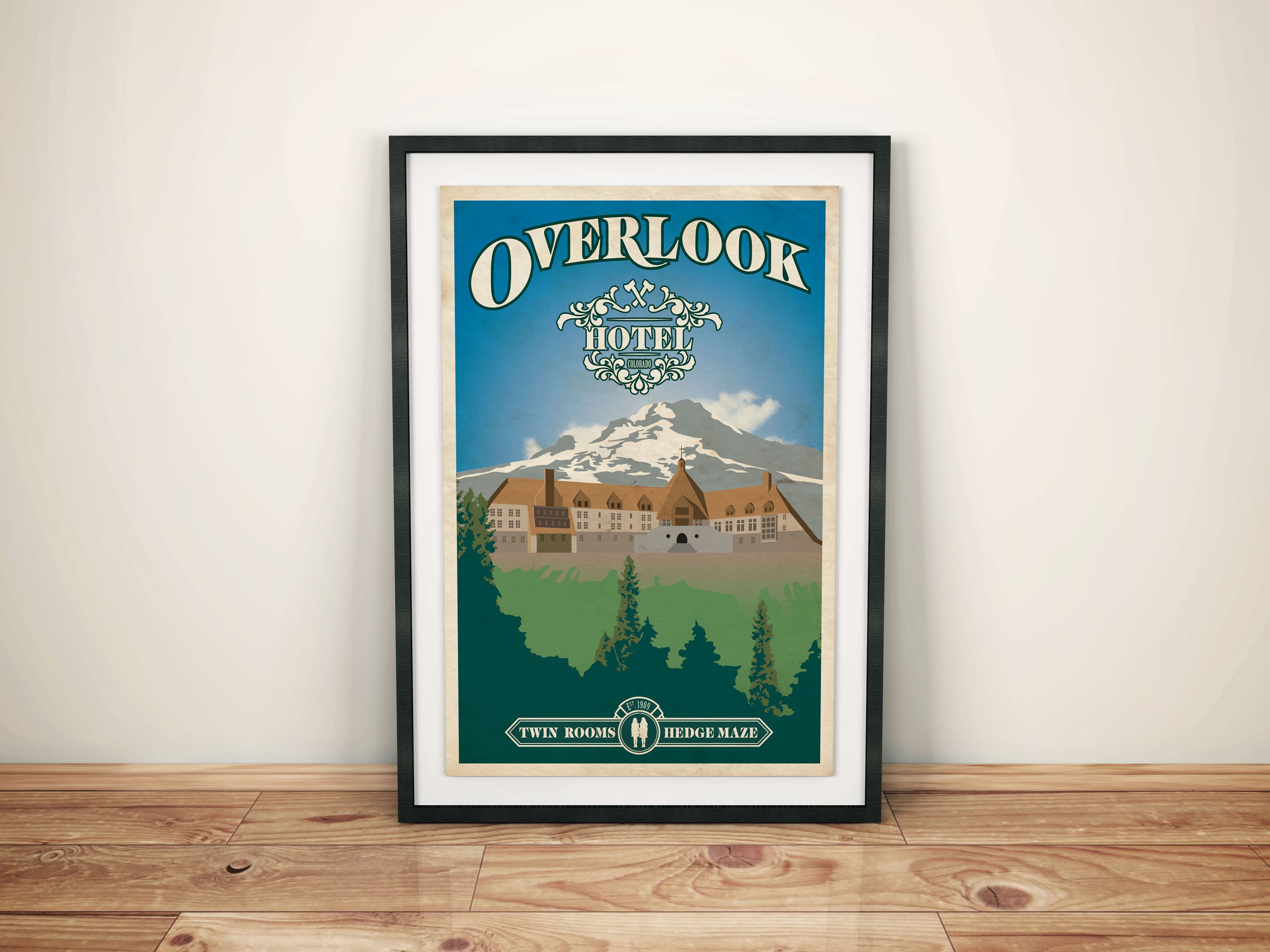 Vintage Style Overlook Hotel the Shining Inspired Holiday | Etsy