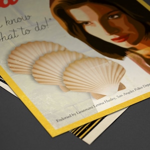 Demolition Man Inspired Sandra Bullock Three Sea Shells - A4 A3 A2 Art ...