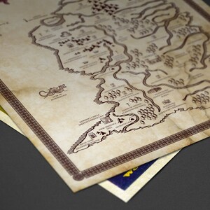 Vintage Look Map of King Arthur's Kingdom A4 A3 A2 A1 Poster Print - Etsy