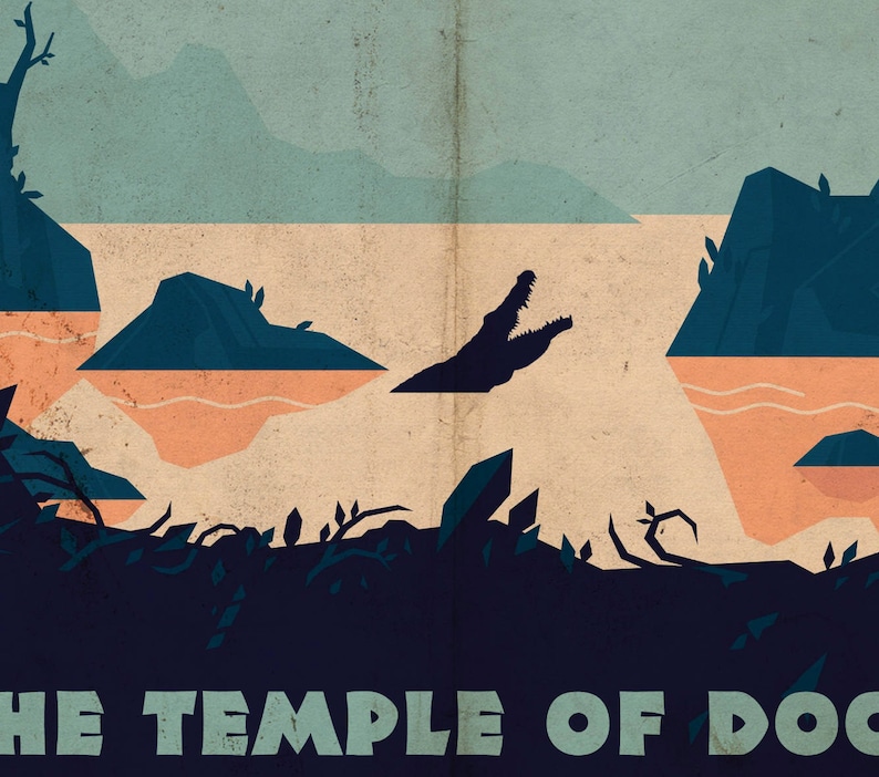 Retro Indiana Jones Temple of Doom Inspired Rope Bridge | Etsy