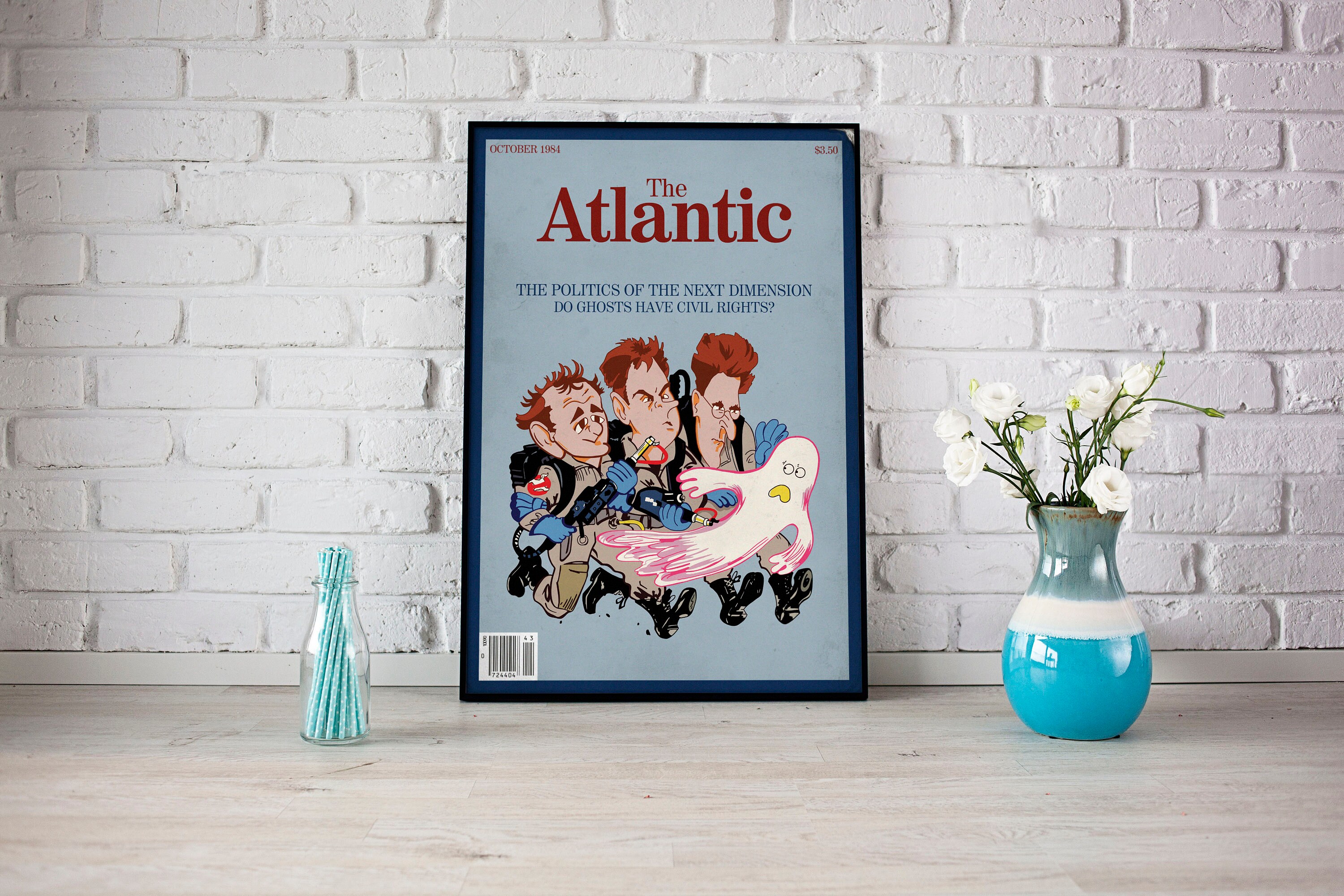 Retro 1984 Ghostbusters Inspired The Atlantic Movie Prop Magazine Cover ...
