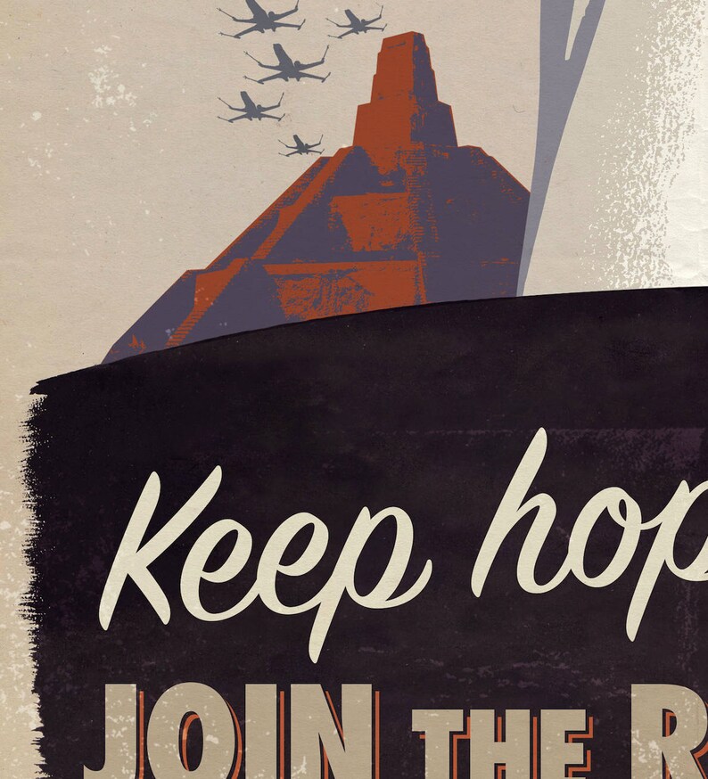 Join the Rebellion Retro Star Wars Inspired Rebel Propaganda | Etsy