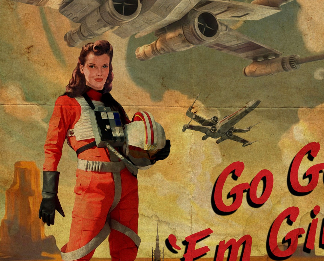 Star Wars Inspired X-wing Pilot Propaganda Art Print - Etsy