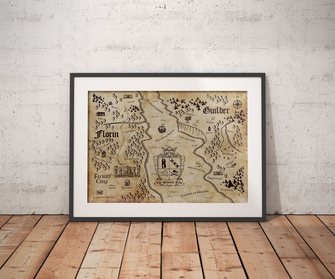 The Princess Bride Story Map - A William Goldman & Rob Reiner Inspired ...