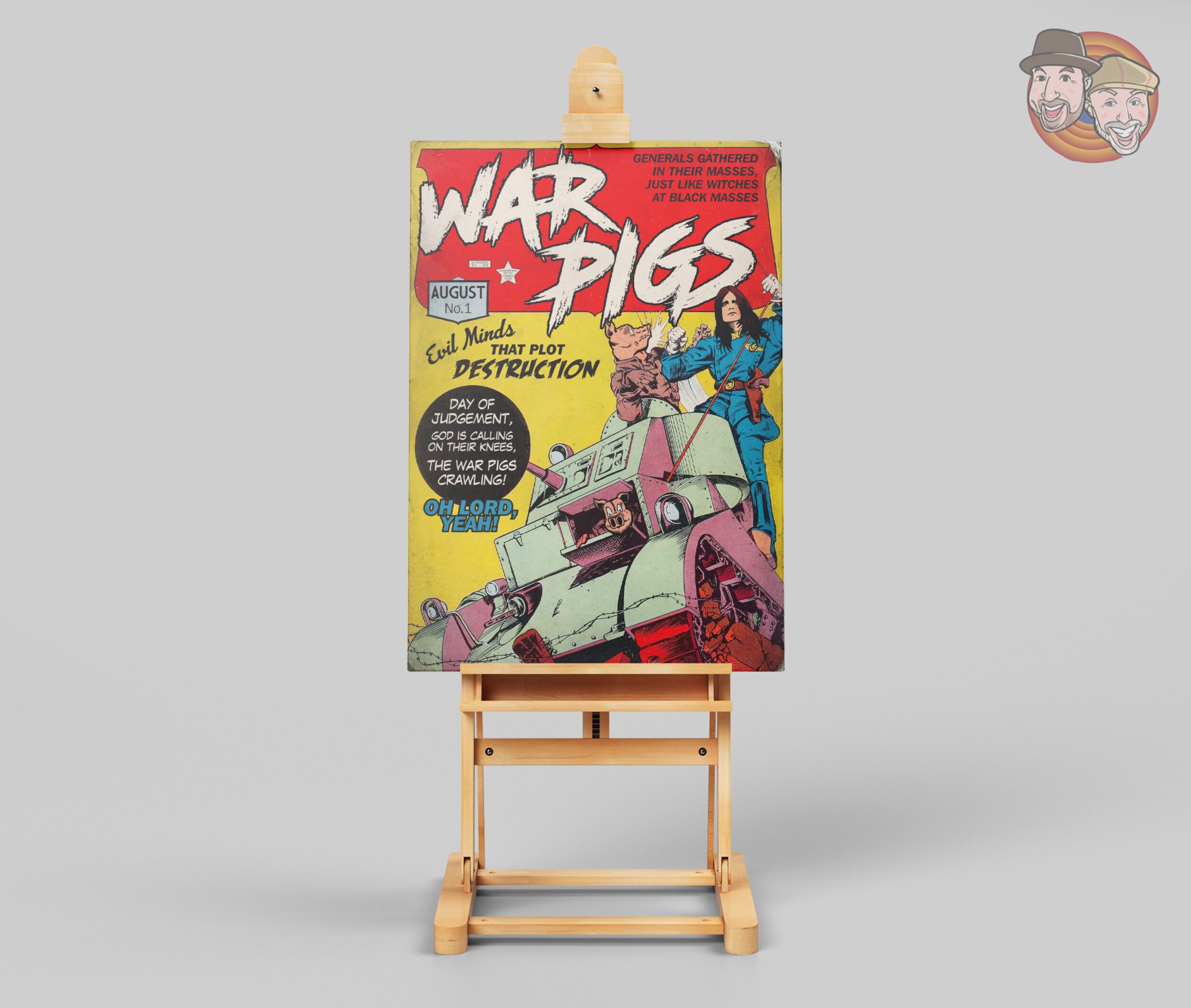 Black Sabbath Inspired Vintage Pulp Comic Book Cover Poster sold by ...