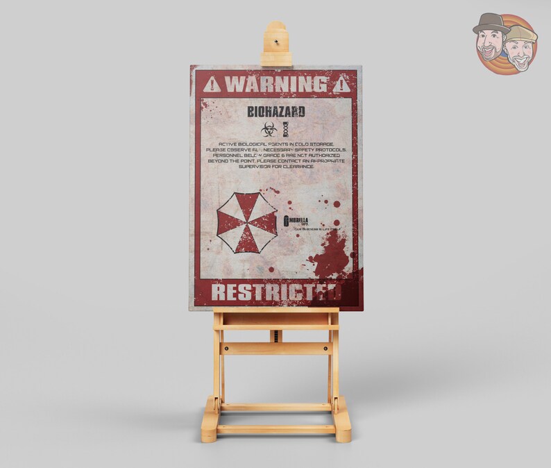 Resident Evil Inspired Warning Umbrella Biohazard - Etsy