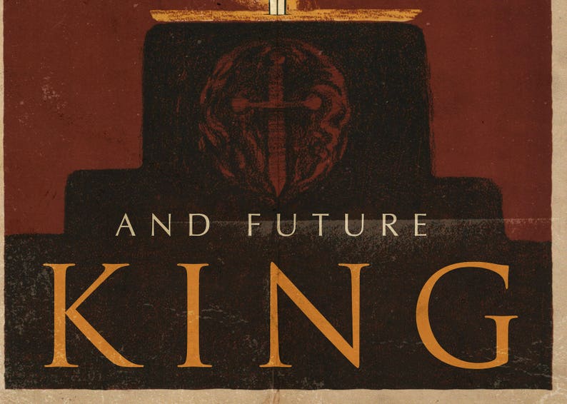 Retro King Arthur the Once and Future King Vintage A4 A3 A2 - Etsy UK