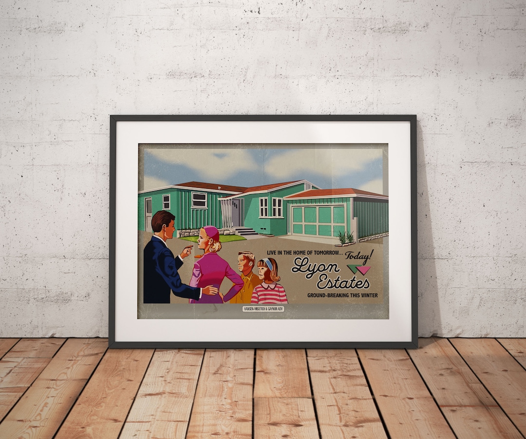 Back to the Future Inspired Lyon Estates Vintage Style Billboard Film ...