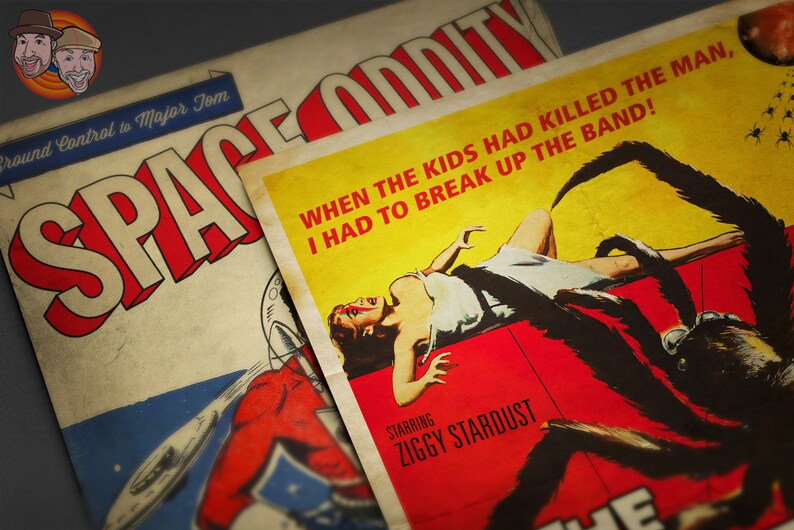 David Bowie Art Print: Spiders From Mars Vintage Comic Cover - Etsy