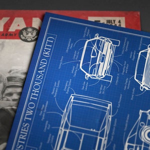 Knight Rider Inspired Knight Industries Two Thousand - KITT Blueprint ...