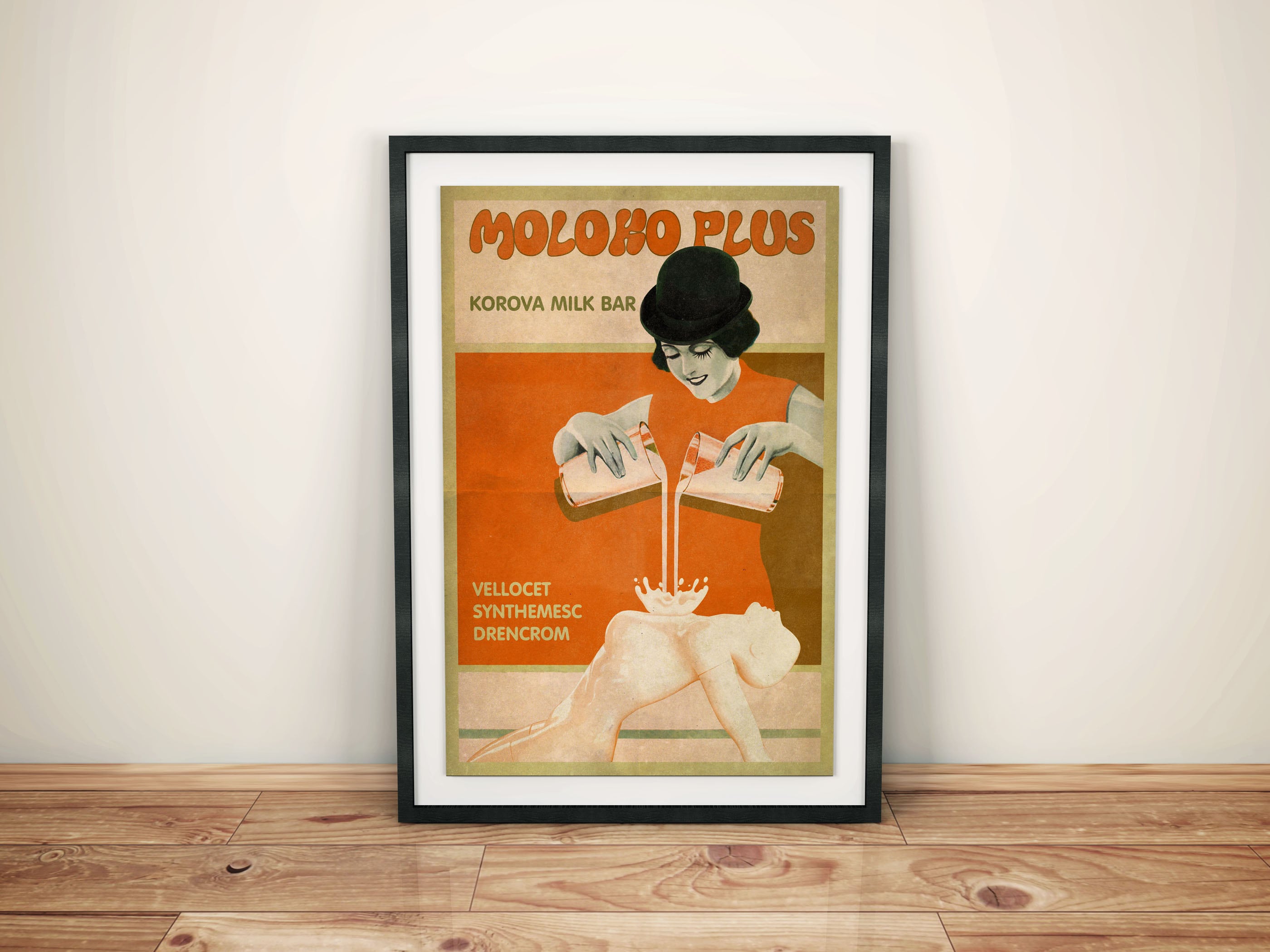 A Clockwork Orange Inspired Moloko Plus Korova Milk Bar A4 A3 - Etsy UK