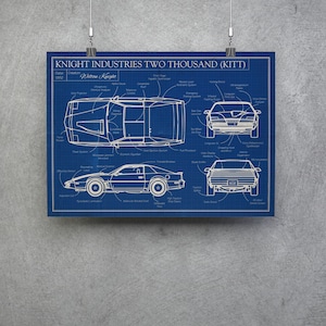 Knight Rider Inspired Knight Industries Two Thousand - KITT Blueprint ...