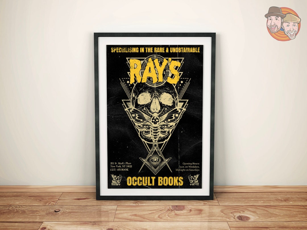 Ray's Occult Books Art Print: Retro 80s Ghostbusters Style - Etsy