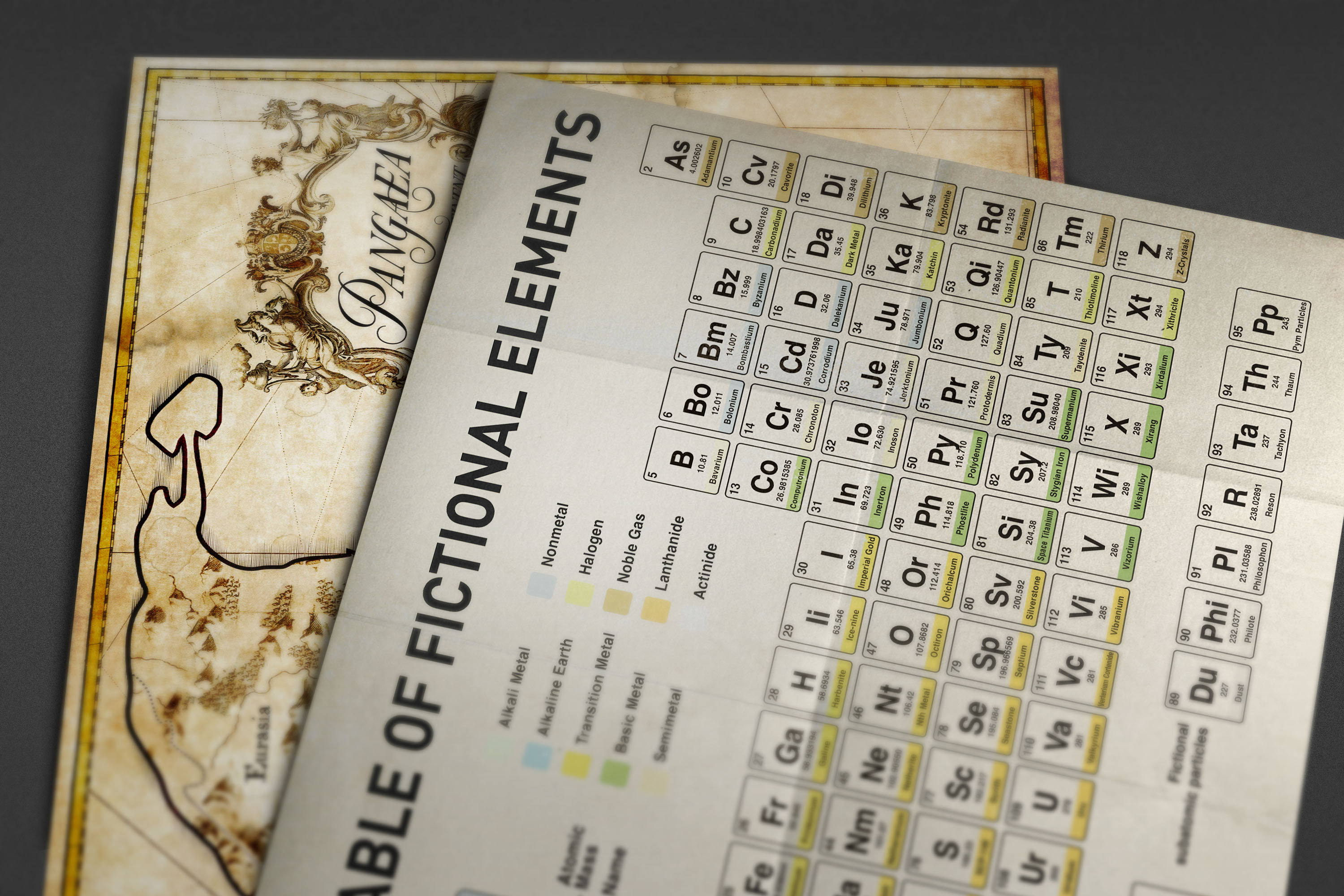 Periodic Table of Fictional Elements A4 A3 A2 A1 Art Print - Etsy Canada