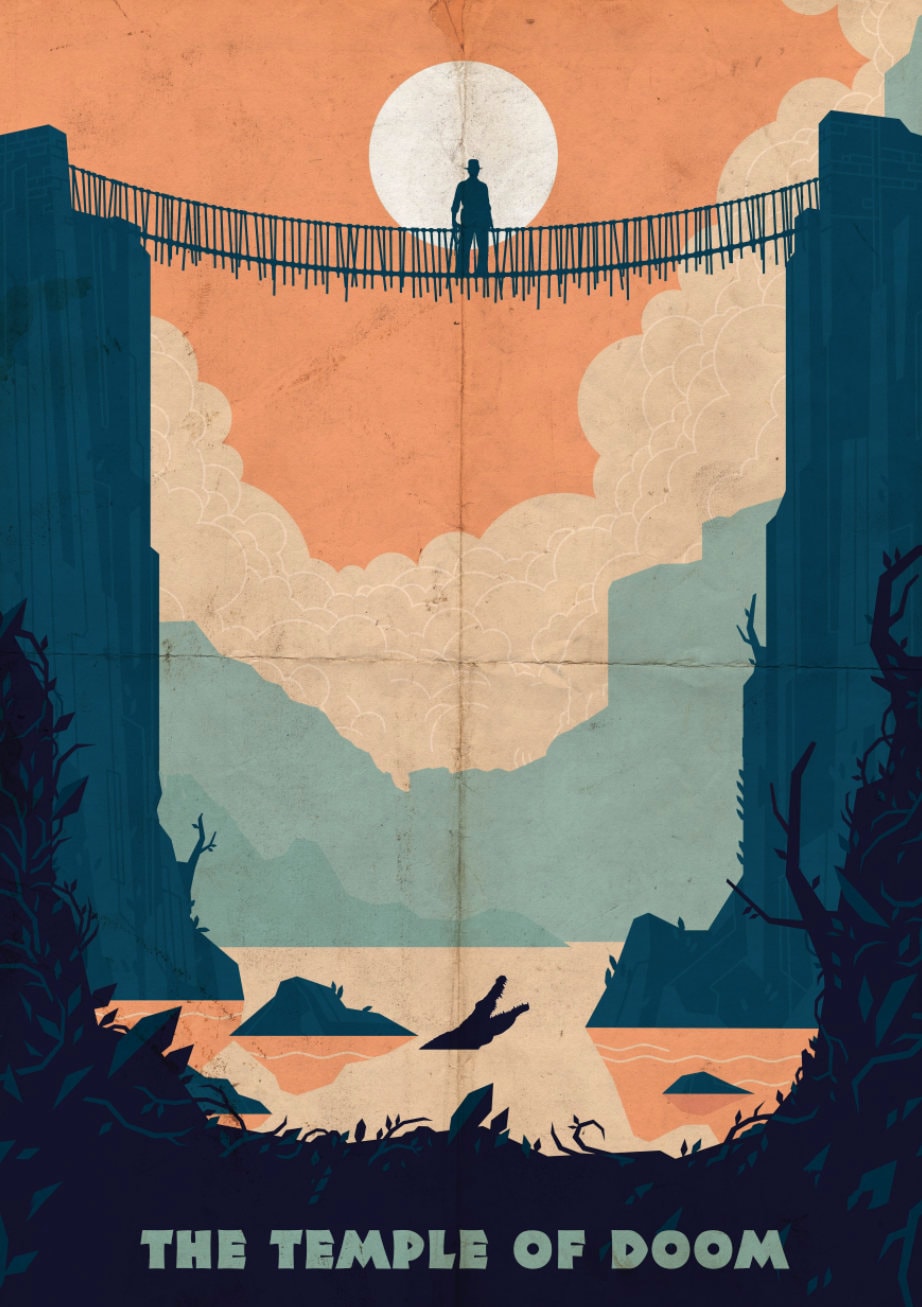 Retro Indiana Jones Temple of Doom Inspired Rope Bridge - Etsy France