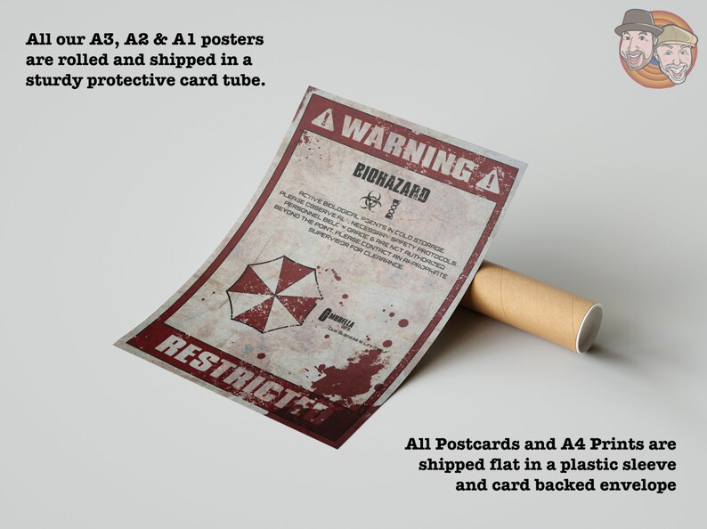 Resident Evil Inspired Warning Umbrella Biohazard - Etsy