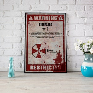 Resident Evil Inspired - Warning! - Umbrella Biohazard Facility ...