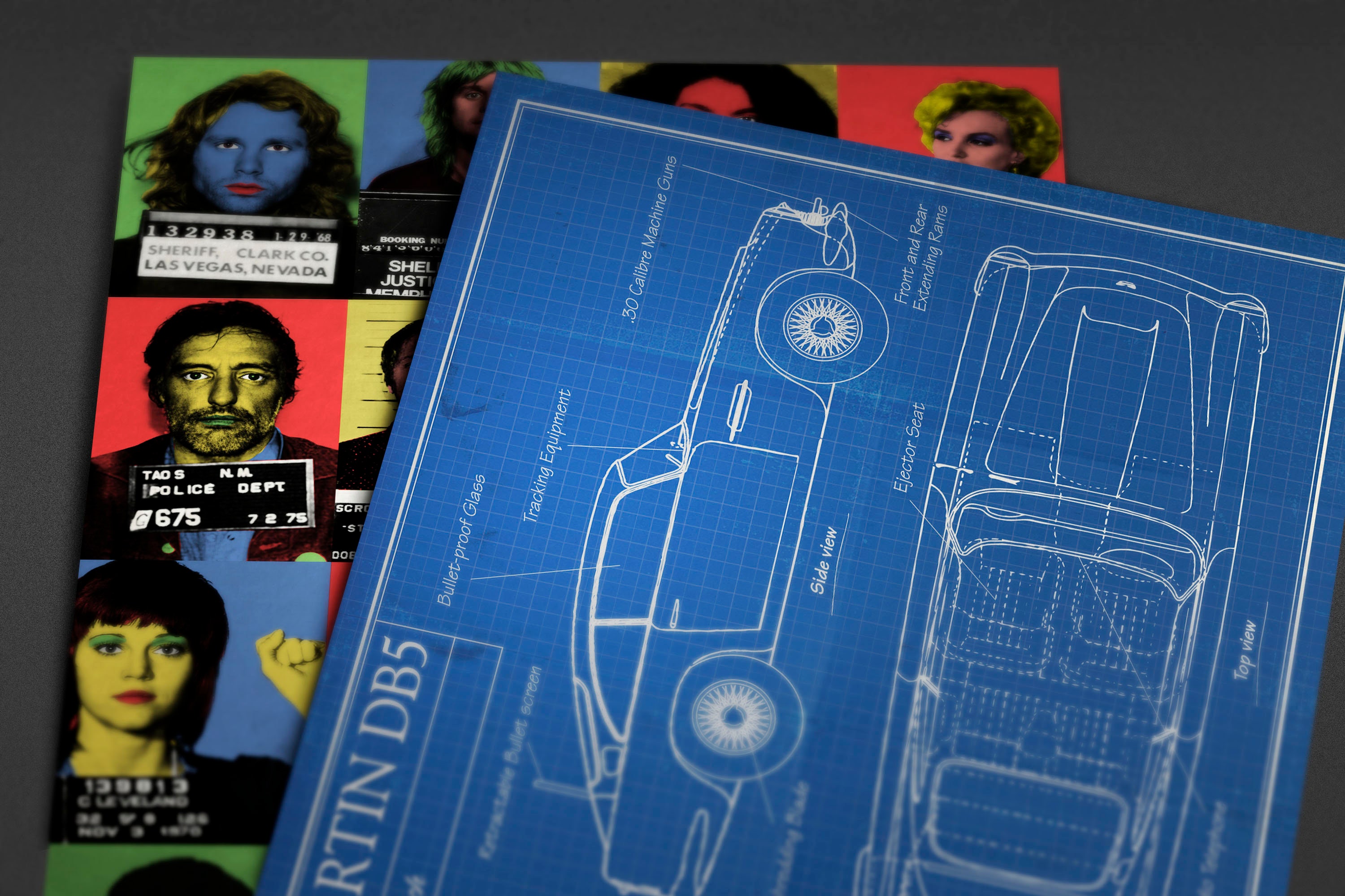 James Bond 007 Inspired Aston Martin Q Branch DB5 Blueprint | Etsy Canada