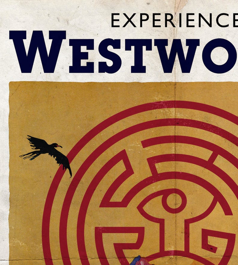 Retro Explore Westworld Vintage Travel A4 A3 A2 Poster Print - Etsy